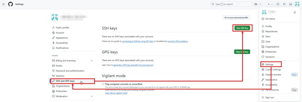 WSLでGitHubに接続するSSH設定と初期登録手順